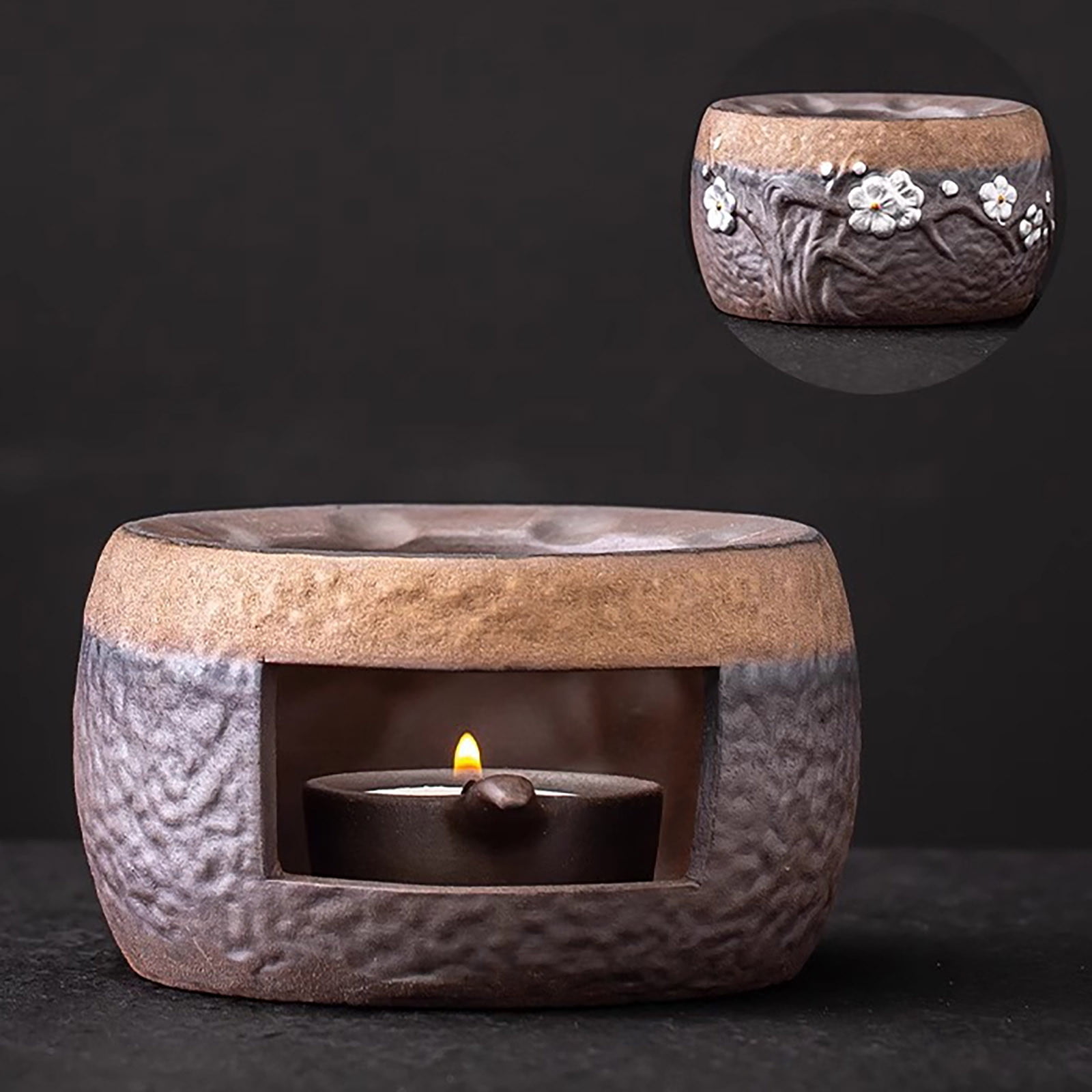 Tea Roasting Stove Set | Candle Heated Tea Warmer | Ceramic Tea Aroma ...