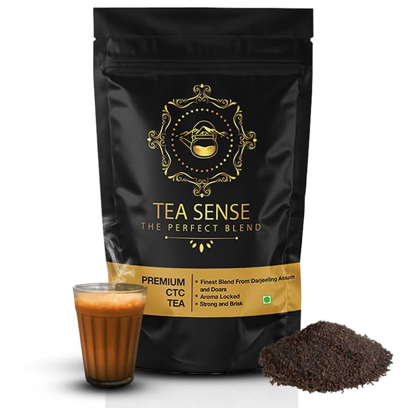 Tea Sense Premium CTC Tea - Pack Of 10 X 200gm, 7.05 Ounce Each | Assam ...
