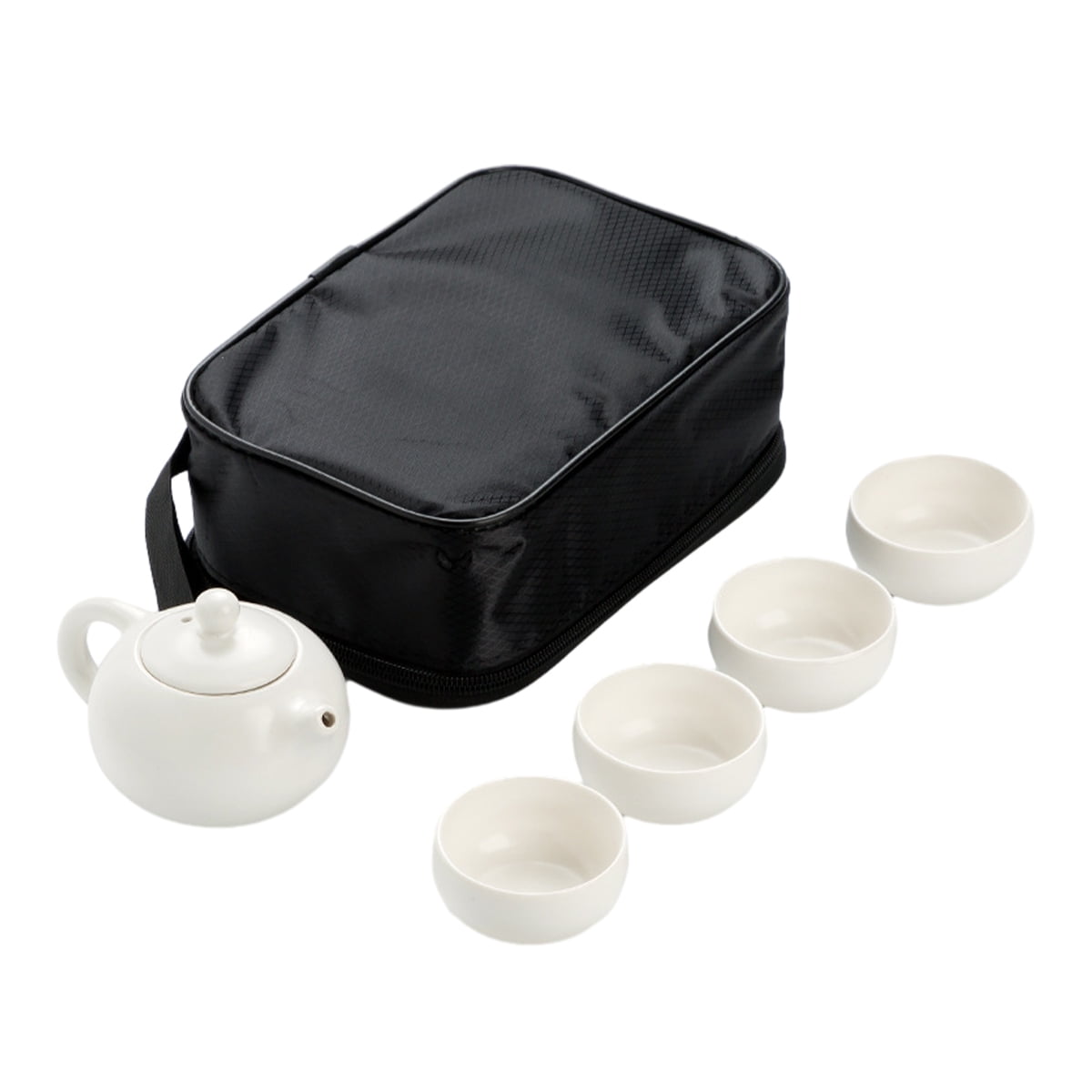 Tea Set, Kung Fu Tea Set, Porcelain Tea Set, Portable Teapot Set with 9 ...