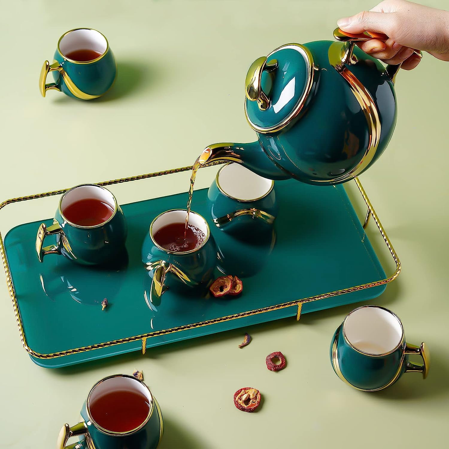 Tea Sets Porcelain Ceramic Tea Gift Sets-Teapot And Cup set Tea Service ...