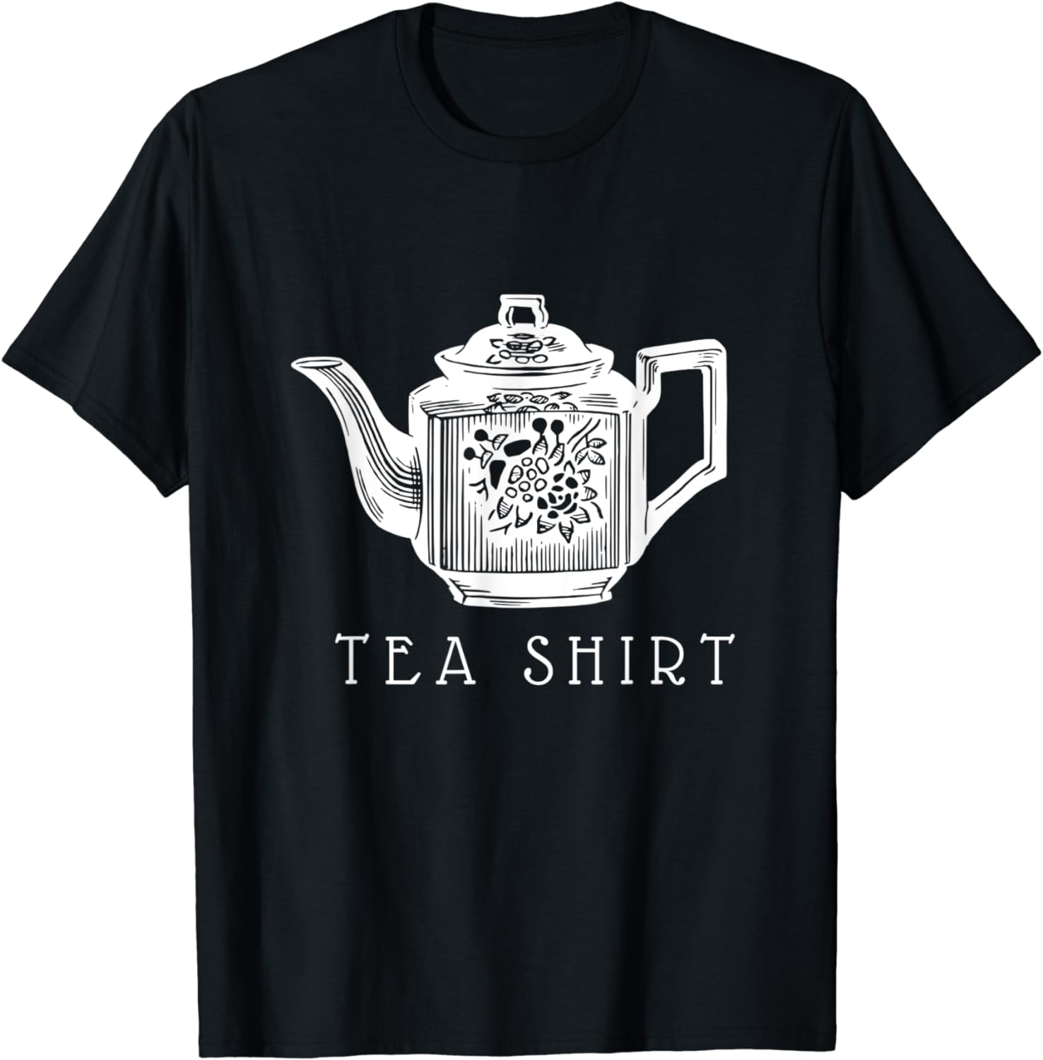 Tea Shirt, Vintage Floral Tea Pot, Funny Tea Pun T-Shirt - Walmart.com