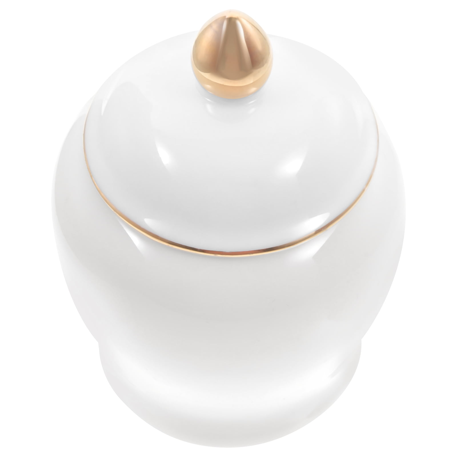 Chic Ceramic Tea Canister with Lid for Home Use Simple and Kitchen ...