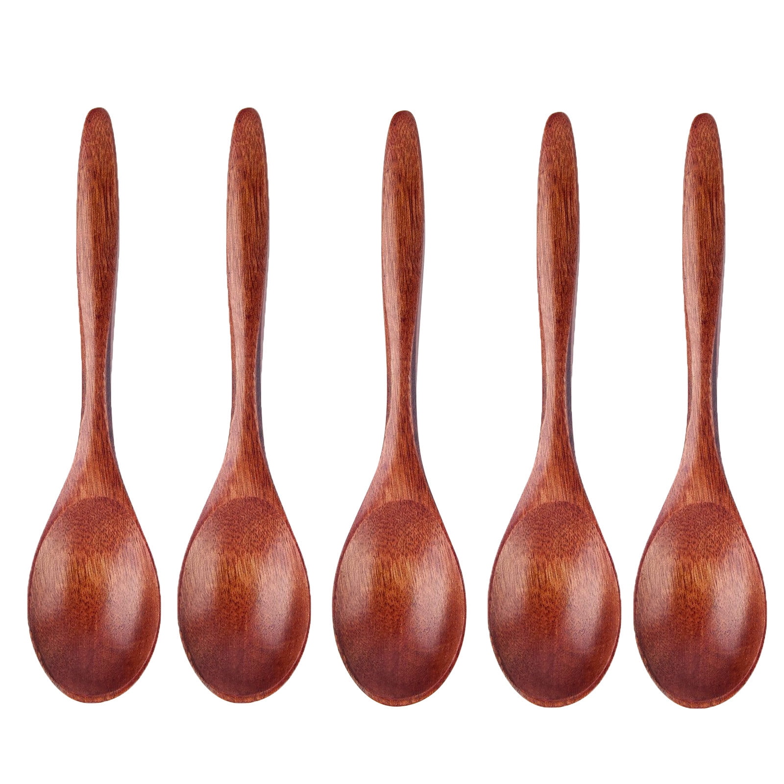 Tea Spoon Set for Kitchen | 5pcs Small Wooden Seasoning Spoons ...