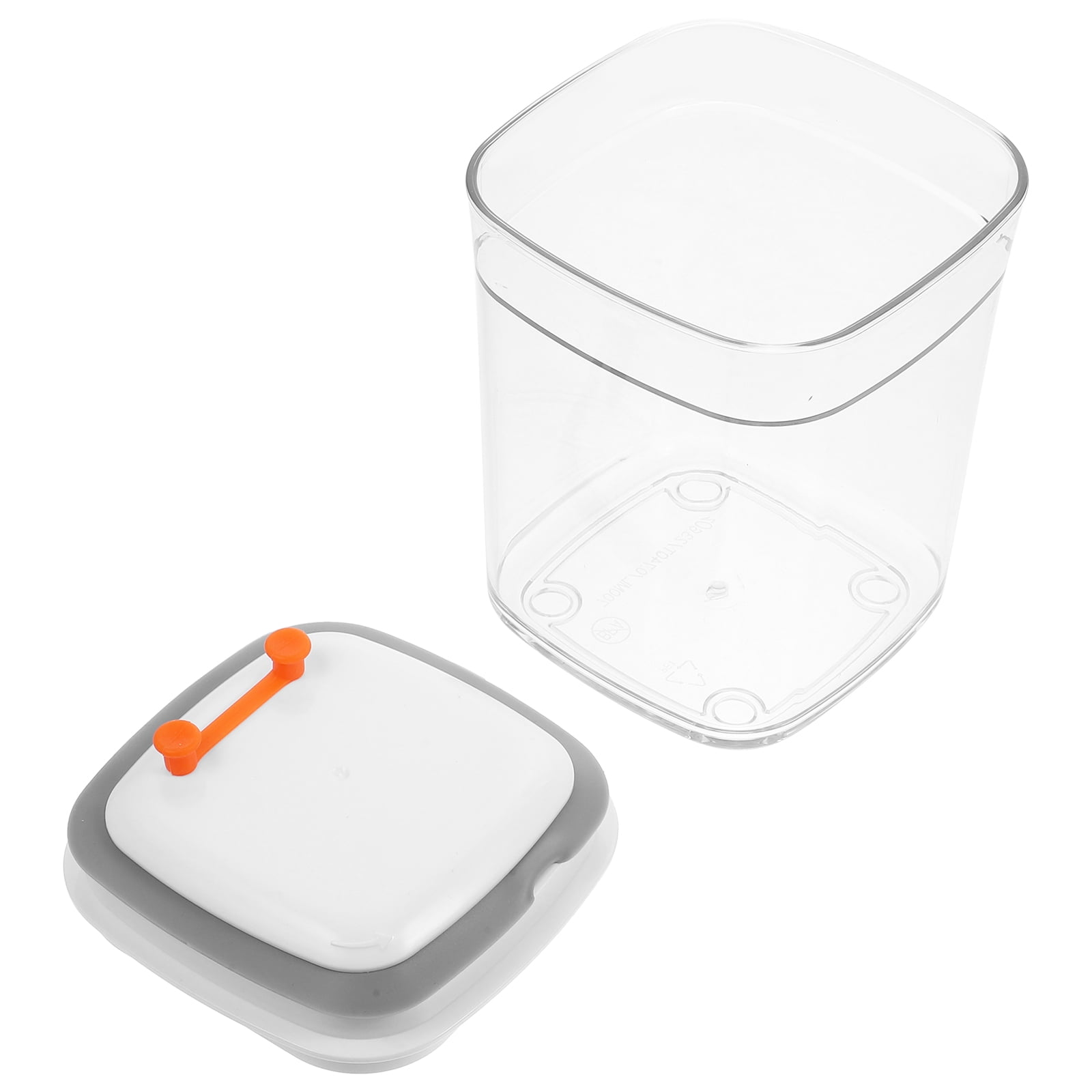 Tea Storage Press Jar Airtight Food Rice Tank Push Type Acrylic Whole ...