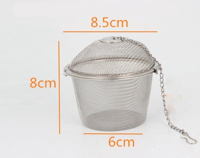 Tea Strainer Infuser Filter Herb Spice Diffuse Stainless Steel Mesh Tea ...