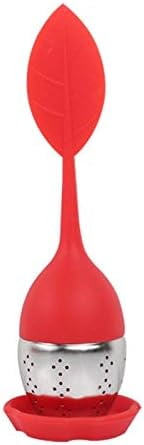 Tea Strainer Tea Set Accessories Stainless Steel Leaf Shape Silicone ...
