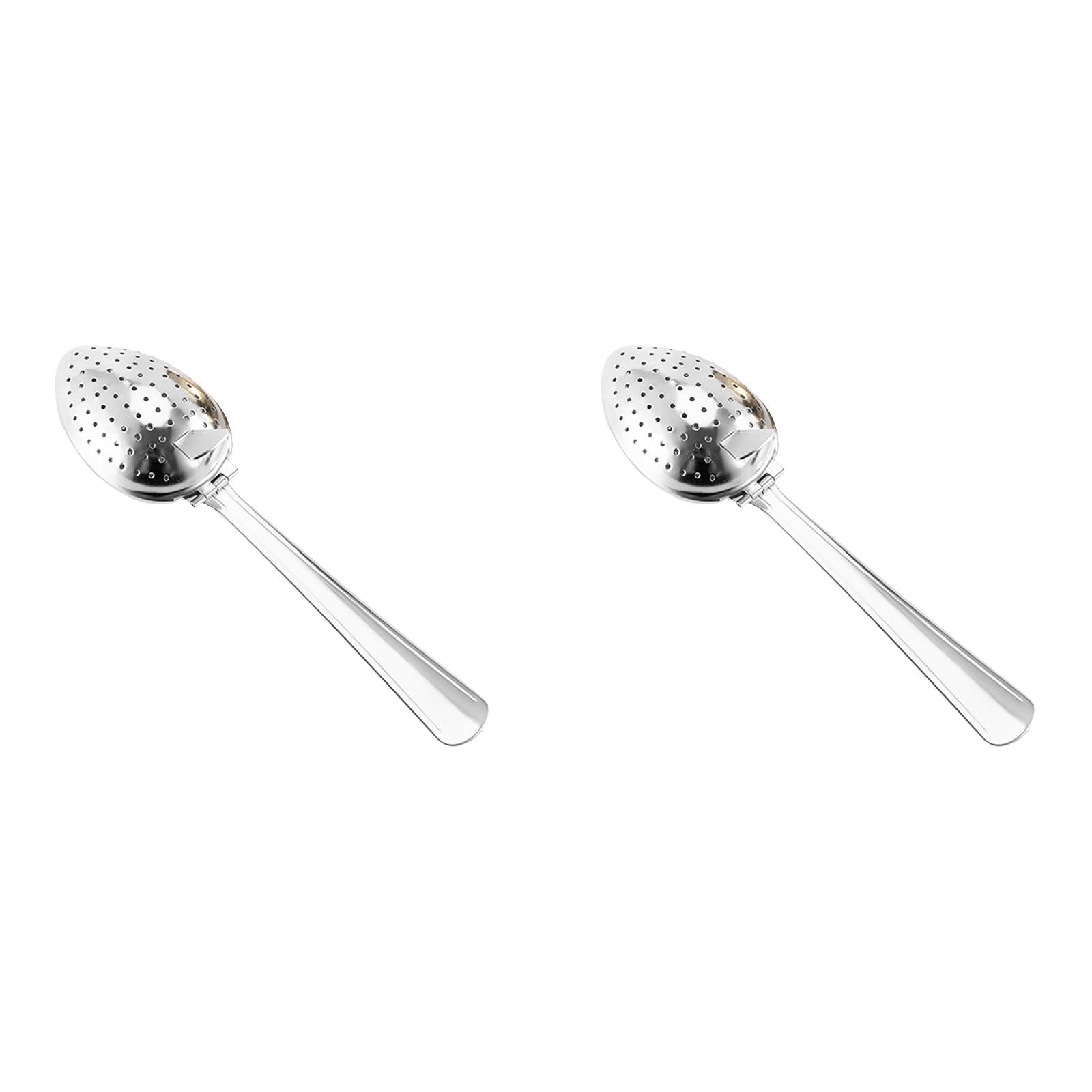 Tea Strainer Tea Tray Stainless Steel Tea Infuser Spoon Shape Tea ...