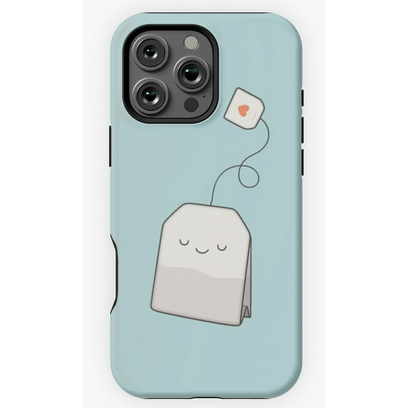 Tea Time Illustration Phone Case for iPhone 16 15 14 13 12 11 Pro Max ...