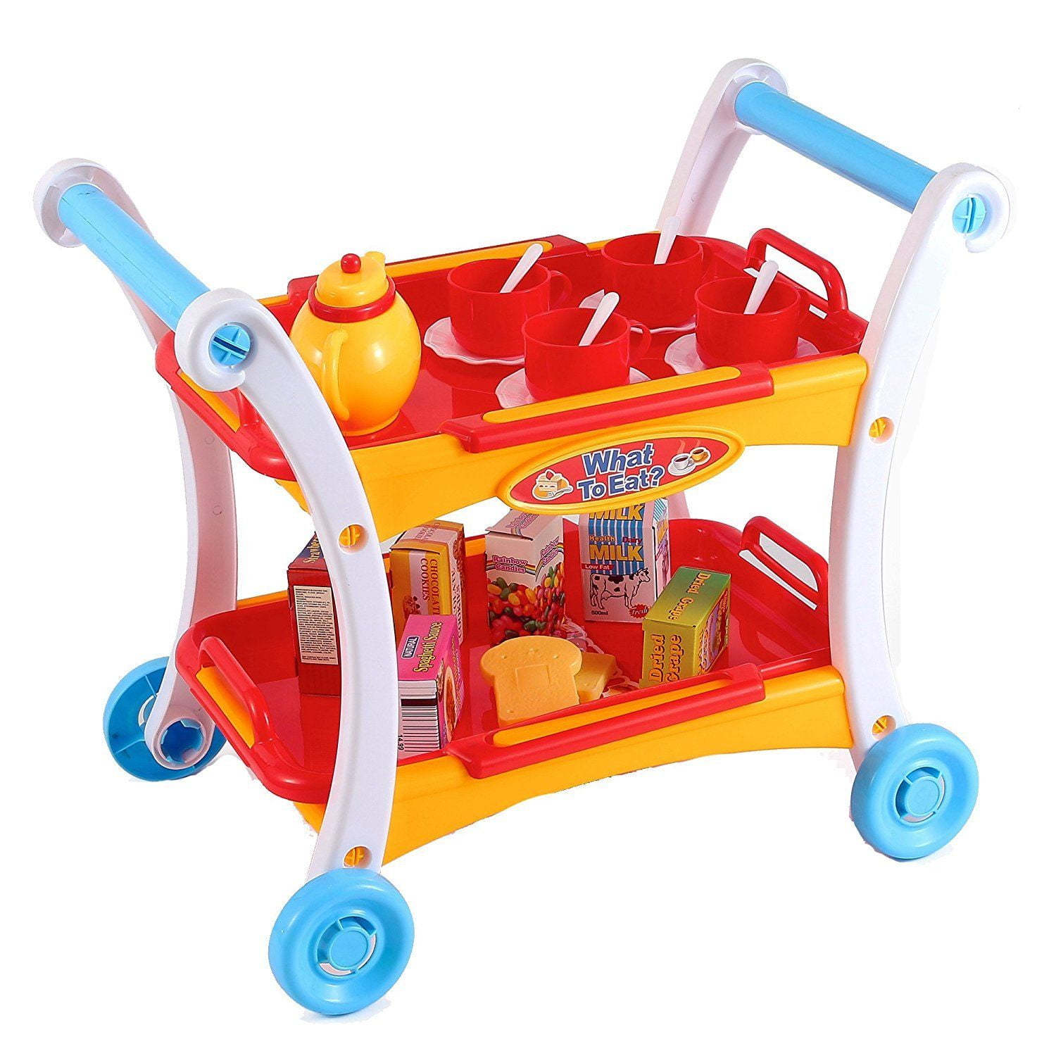 Tea Time Trolley Cart Pretend Play Set - Walmart.com