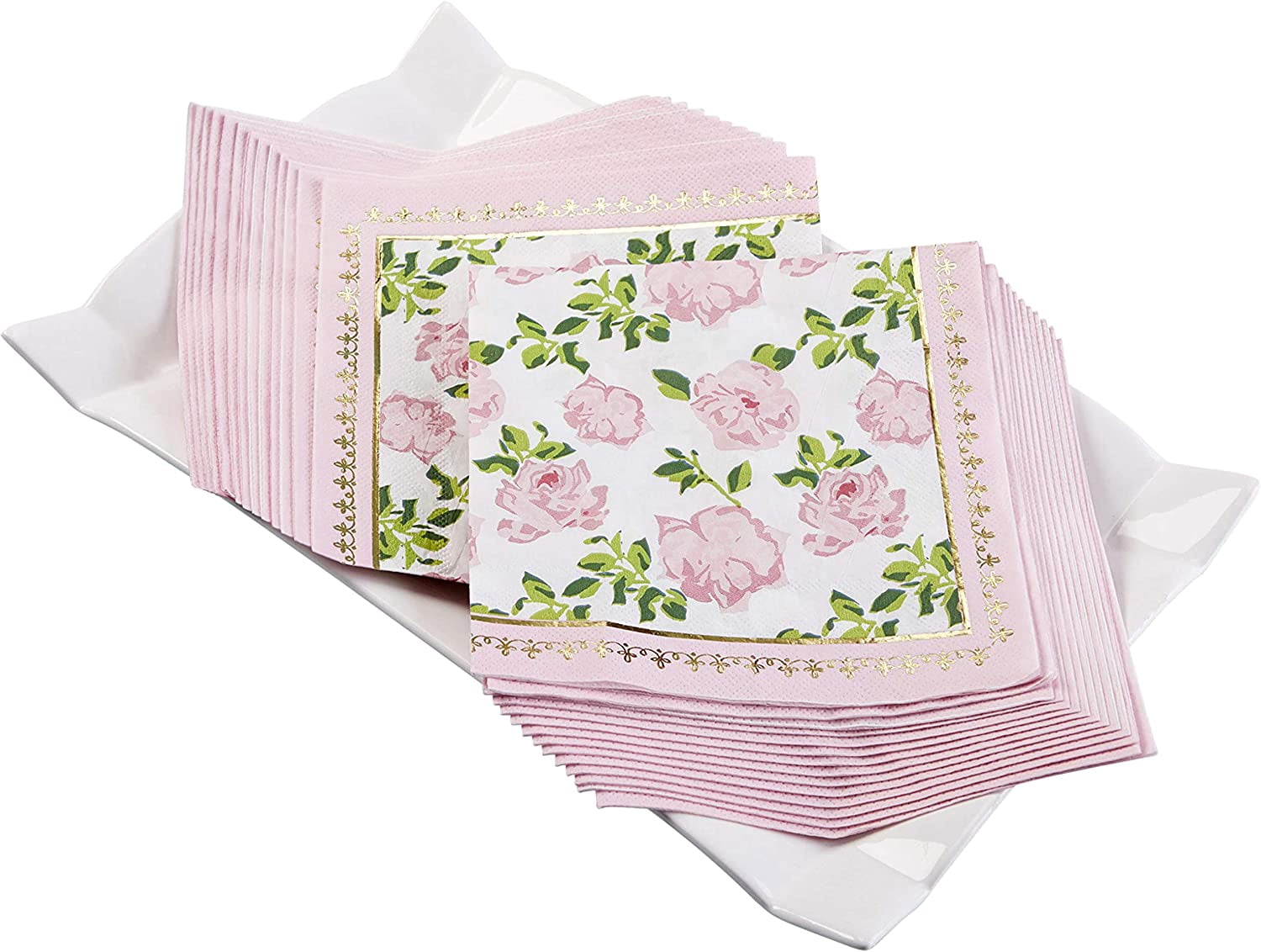 Tea Time Whimsy Napkins - Pink (Set of 30) - Walmart.com