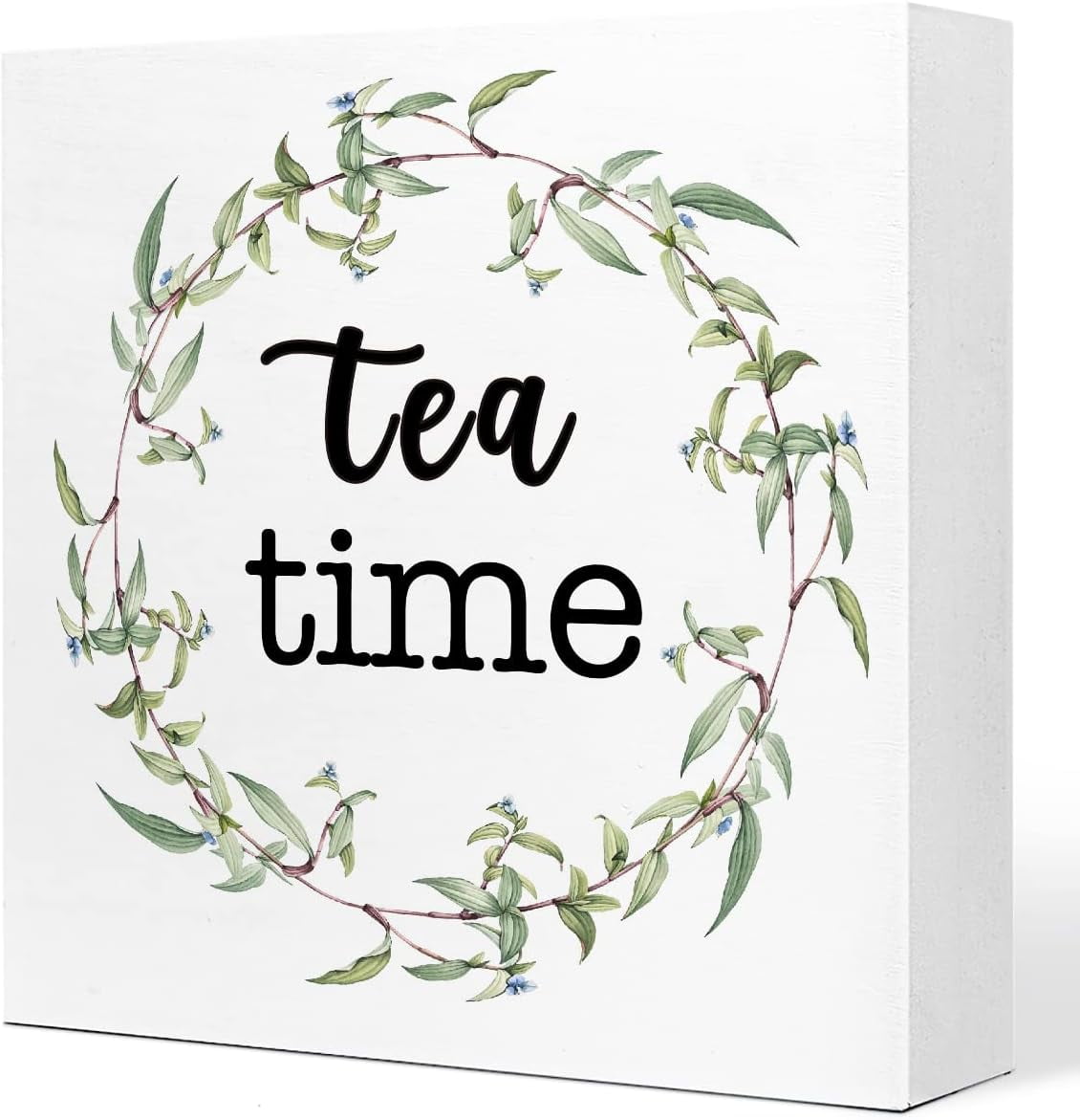 Tea Time Wood Sign,Tea Bar Signs Decor,Tea Lover Wooden Box Sign,Gifts ...