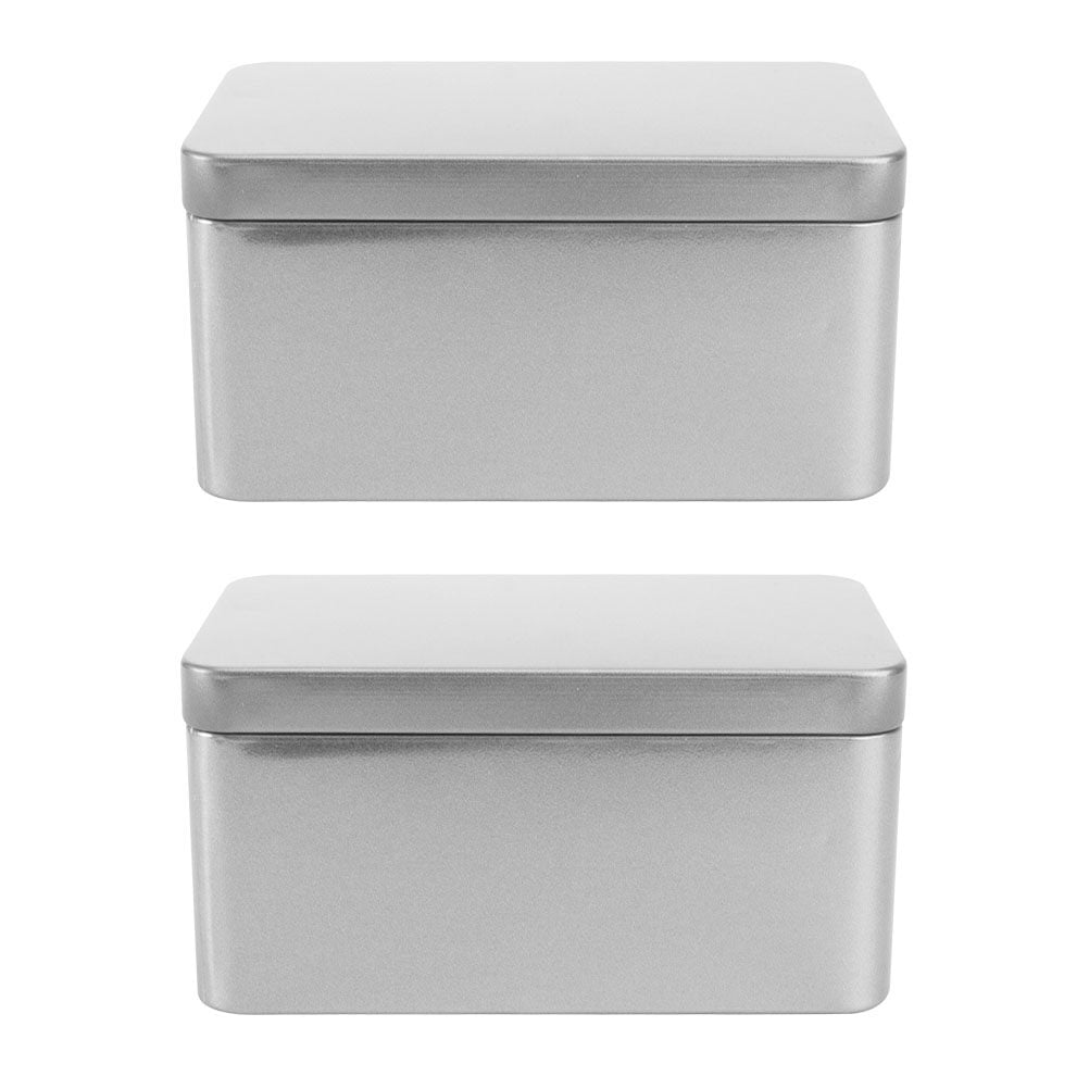 Tea Tin Tins Box Metal Storage Container Cookie Empty Candy Coffee Lids ...