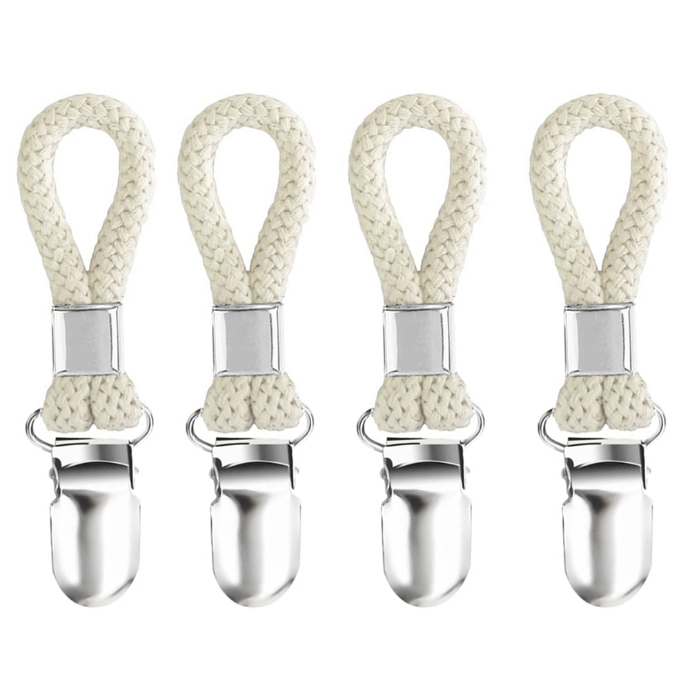 Tea Towel Clips for Hanging with Loop Cotton Metal Cloth Hook Clip ...