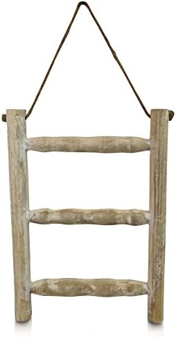 Tea Towel Rack – Rustic Wall Hanging Rope Ladder For Towels, Kitchen ...