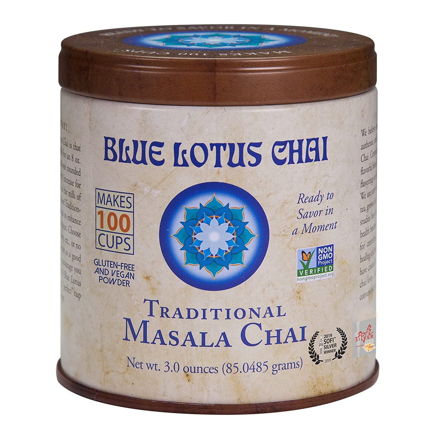 Tea - Traditional Masala - Makes 100 Cups - 3 Ounce Masala Spiced ...