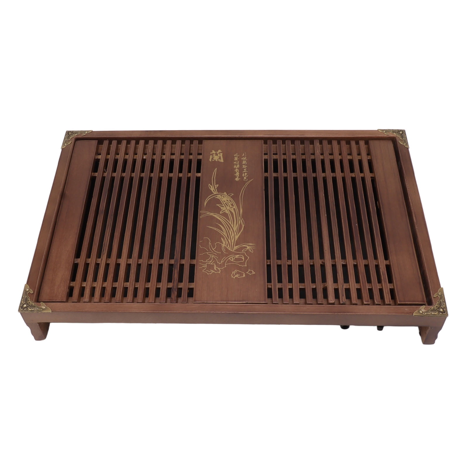 Tea Tray, Wood Chinese Gongfu Tea Tray, Teaware Pallet Drainage Water ...