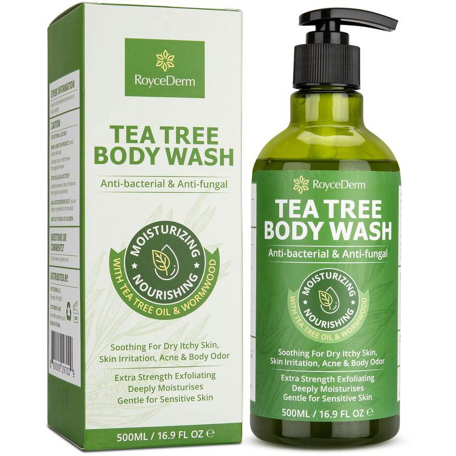 Tea Tree Body Wash, Antibacterial Tinea Versicolor Body Wash Acne Body ...