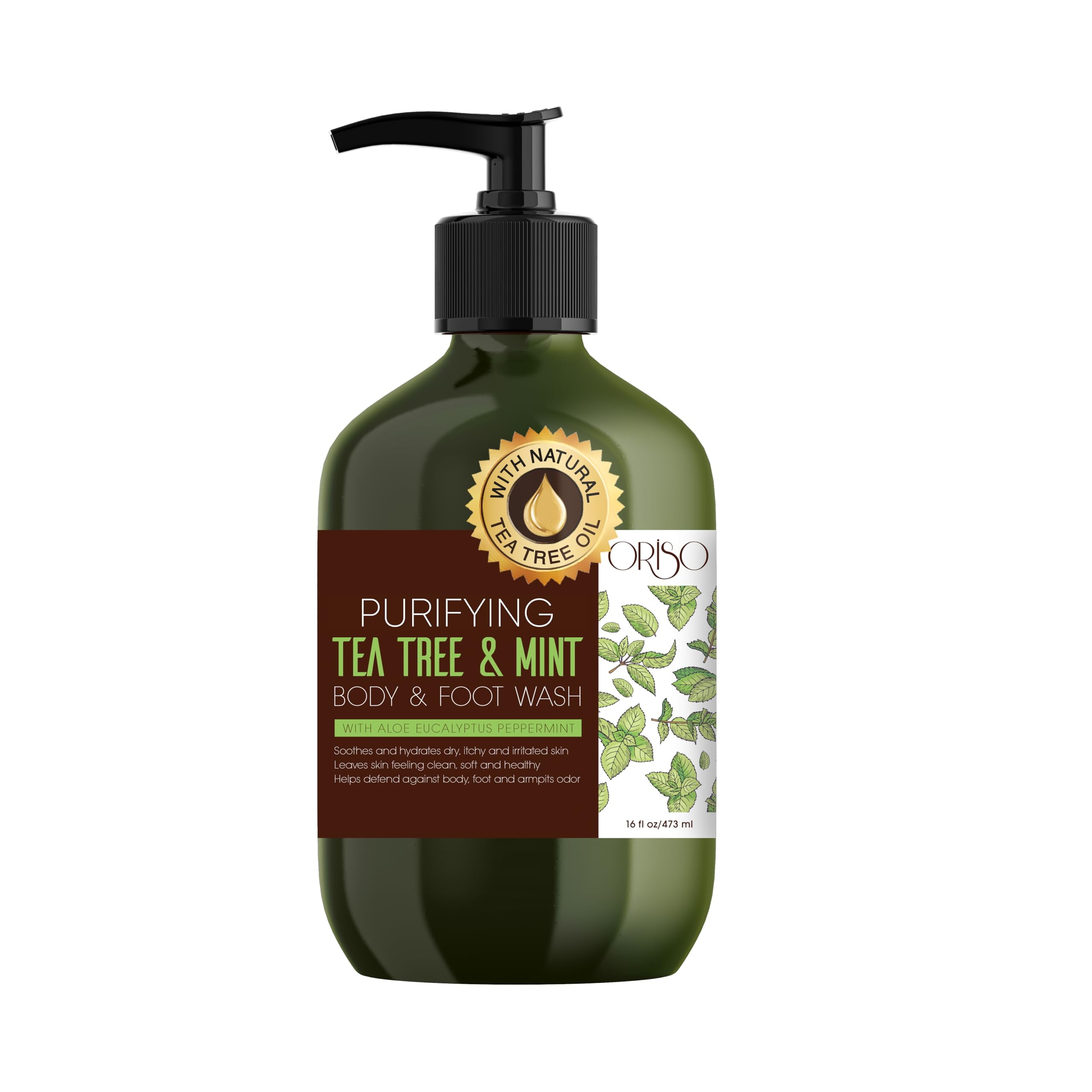 Tea Tree Body Wash with Mint for Women and Men - Helps Acne - Athletes ...