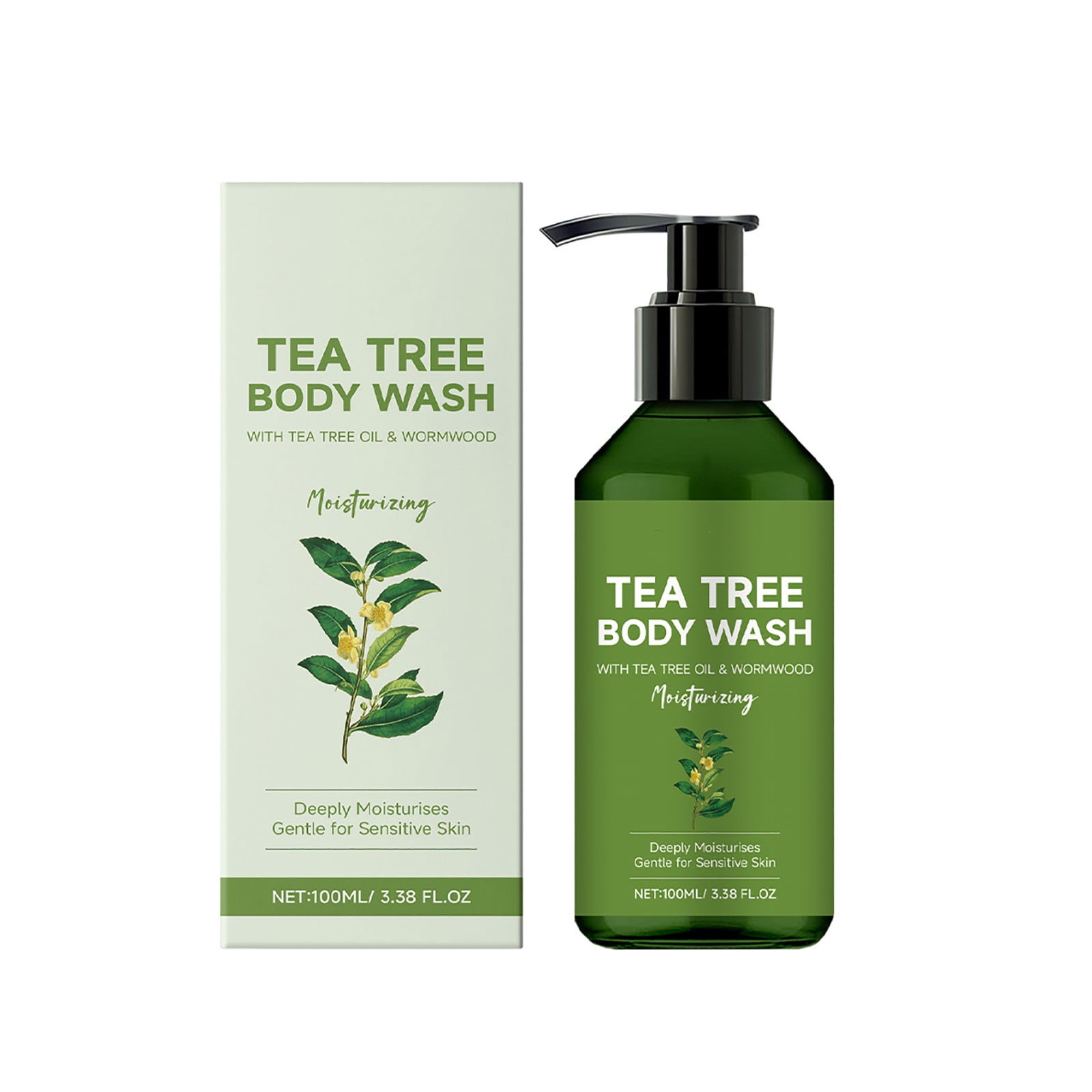 Tea Tree Body Wash and Soap for Skin Care Acne Folliculitis Tinea ...