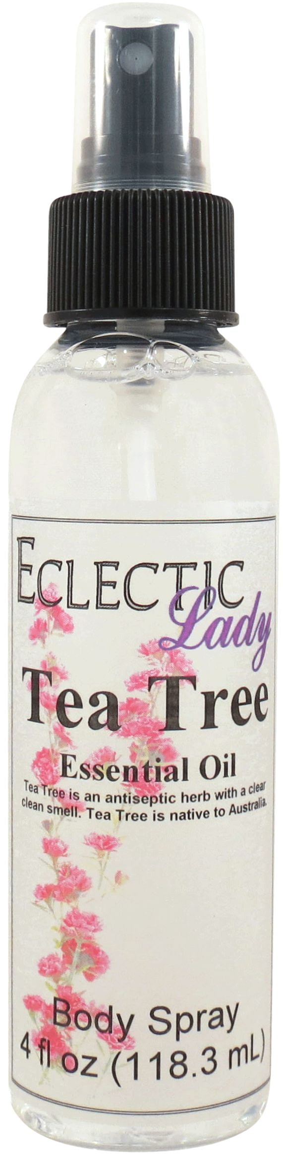 Tea Tree Body Spray, Eclectic Lady, Hydrating Mist, Unisex, 4 oz ...
