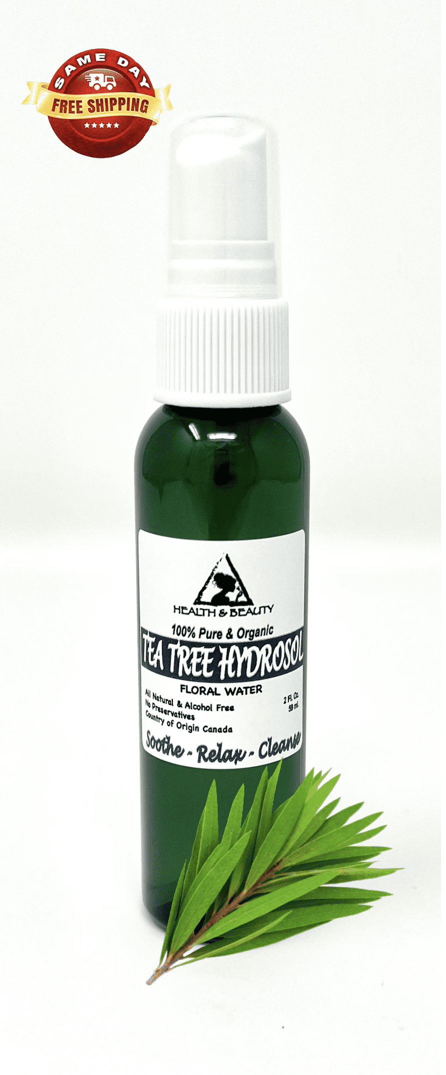 Tea Tree Hydrosol Organic Floral Water Pure Natural 2 oz - Walmart.com