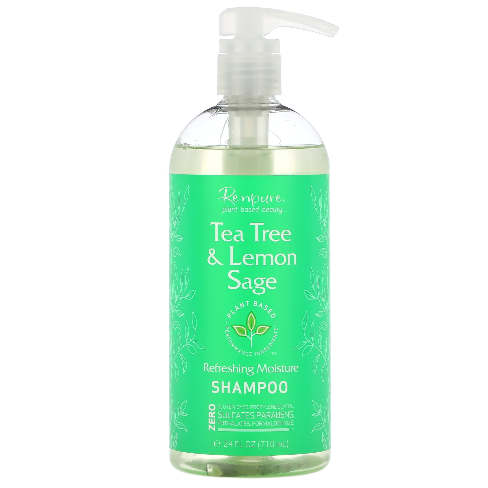 Renpure Plant Based Tea Tree & Lemon Sage Purifying Shampoo, 24 fl oz ...