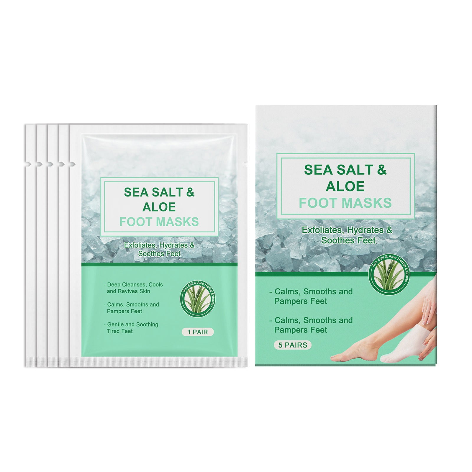 Tea Tree & Mint Foot Masks - Fights Athlete's Foot, Detoxifies ...