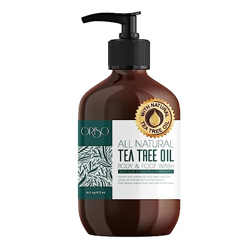 Tea Tree Oil Body Wash Helps Athletes Foot Ringworm Jock Itchy Acne Eczema Yeast