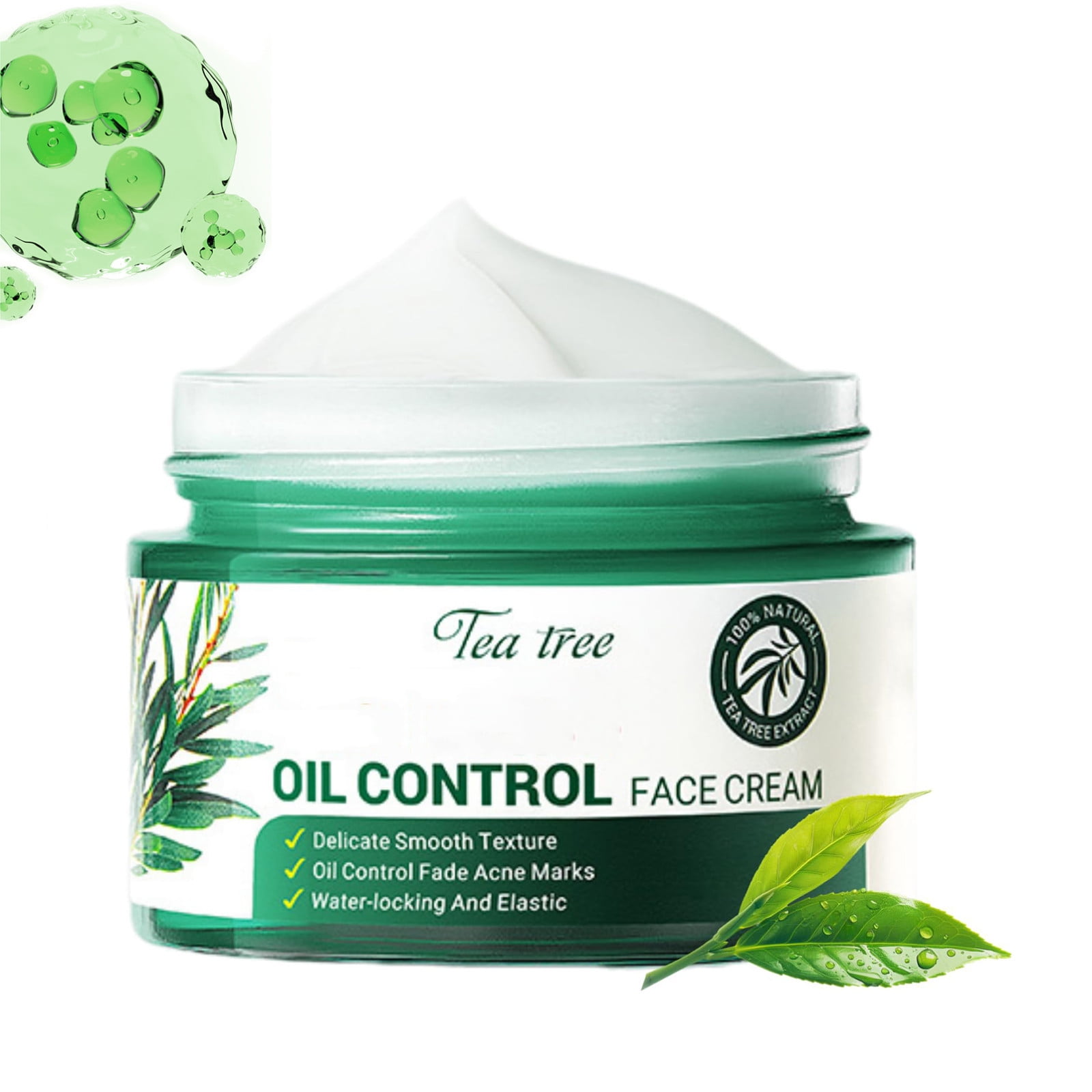 Tea Tree Oil Face Cream for Acne Prone Skin, Pimple Moisturizer with ...