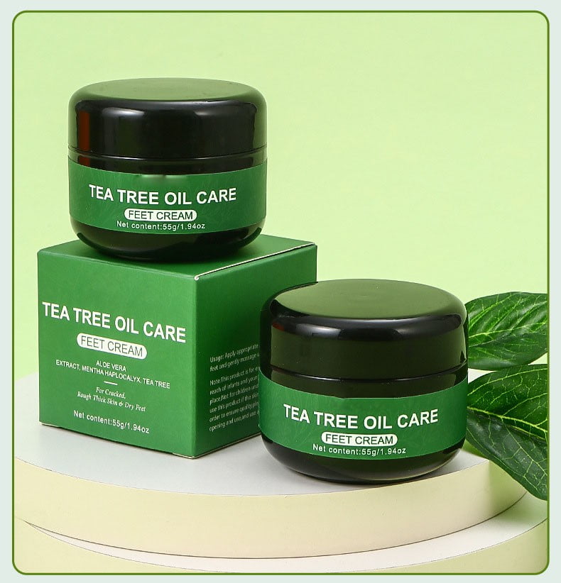 Tea Tree Oil Foot Cream, 55g, Deep Moisturizing & Nourishing for Dry ...