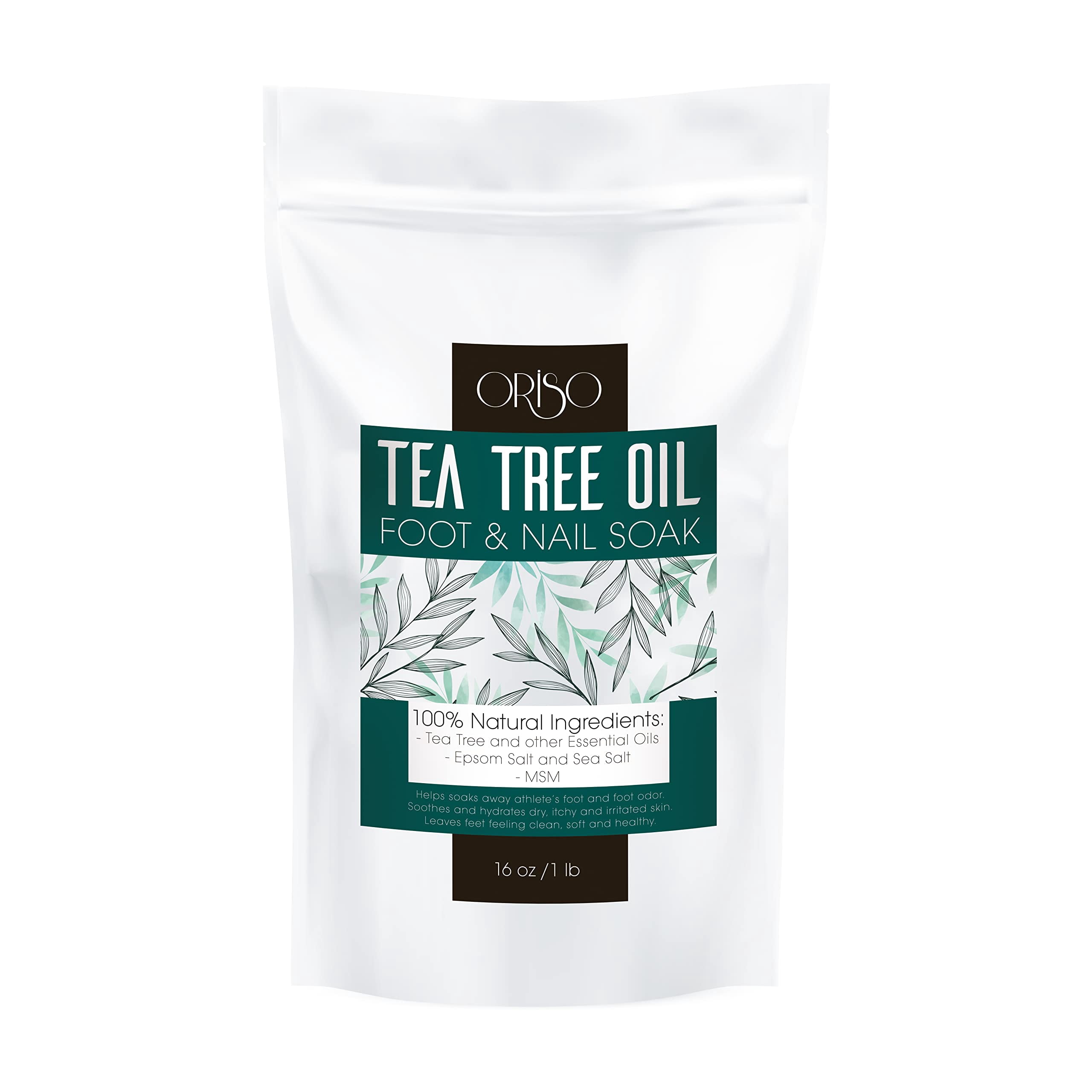 Tea Tree Oil Foot MMF7 Soak - Pedicure Supplies with Salts and Lavender ...