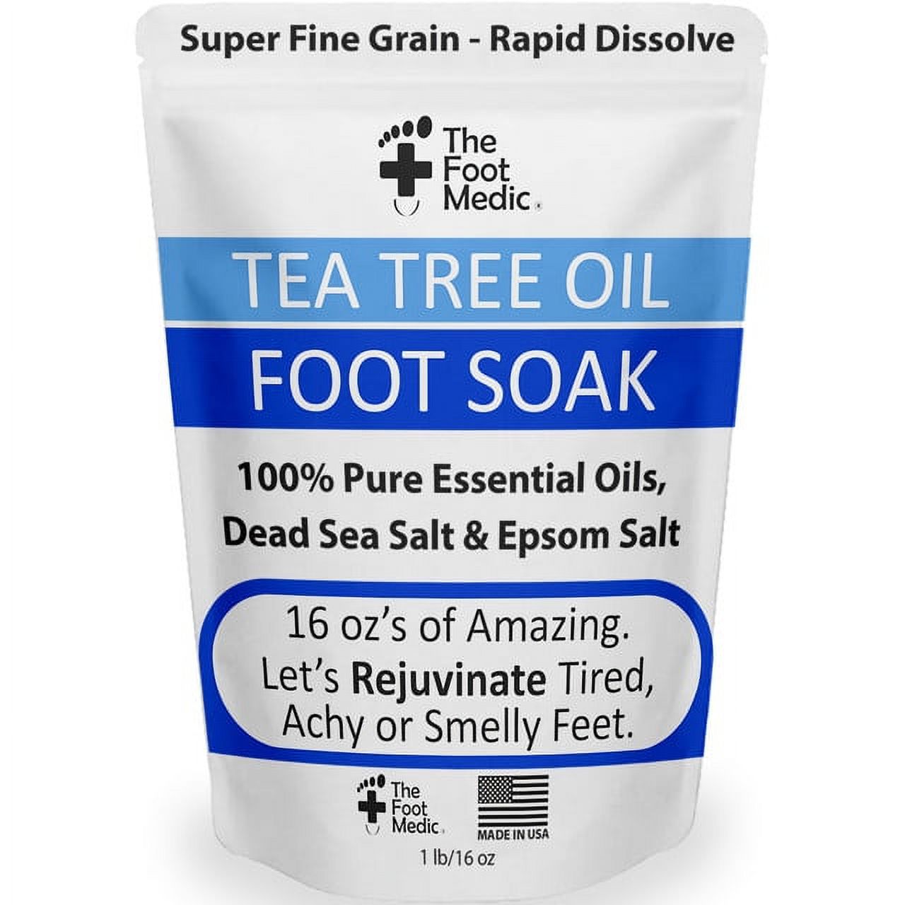 Equate Epsom Salt Foot Soak, Lemongrass and Thyme scent, for Adult，32 ...