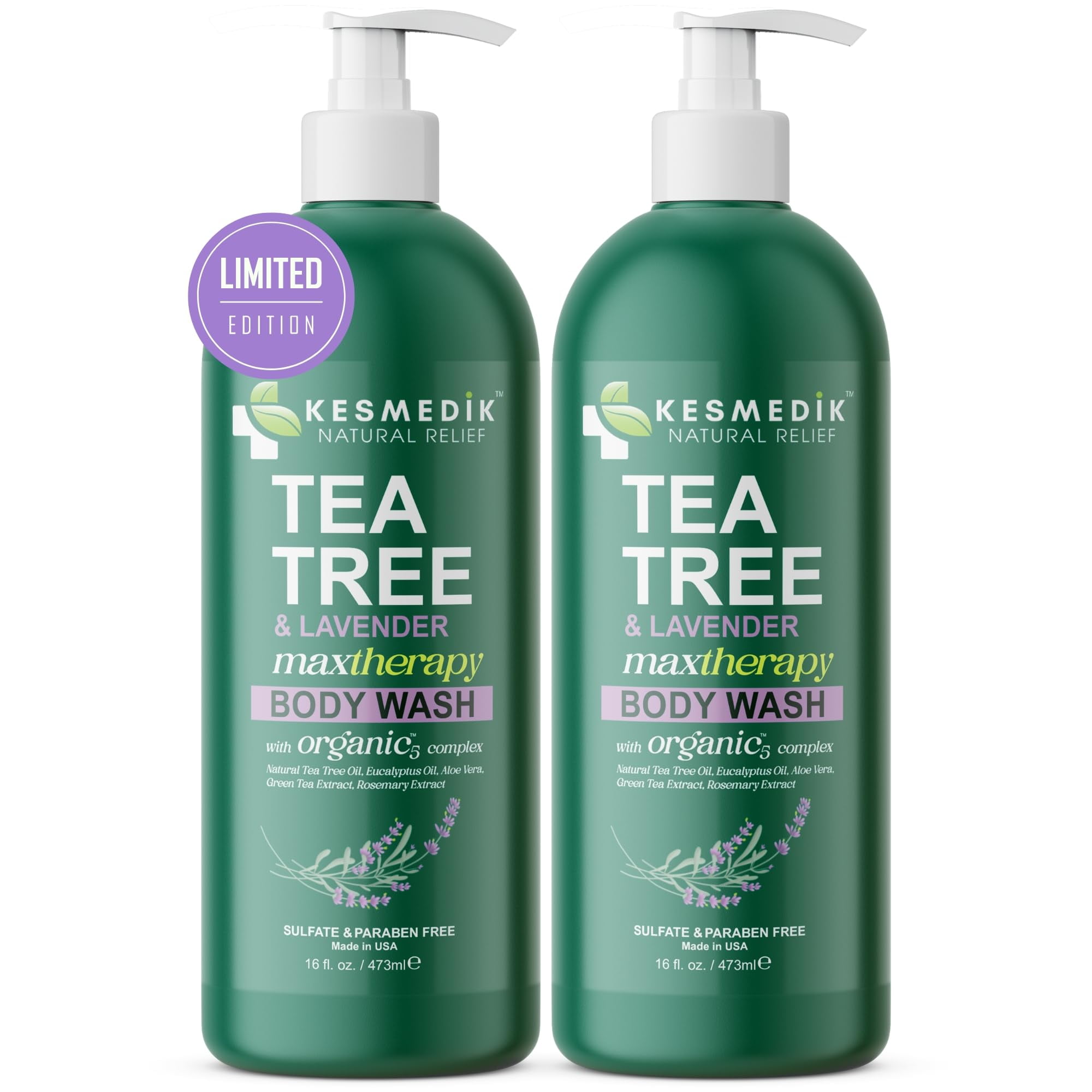 Tea Tree Oil & SAF21 Lavender Body Wash MaxTherapy | Antifungal Defense ...