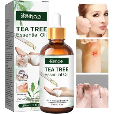 Pure Australian Tea Tree Essential Oil for Hair, Skin, Nails & Foot ...