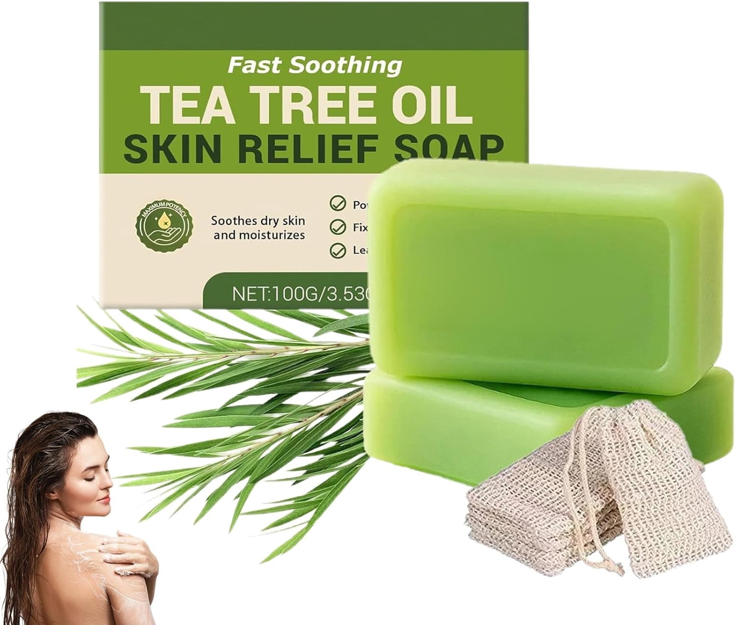 Tea Tree Soap Bar,, Old People Smell Strong Body Odor Control,Body ...