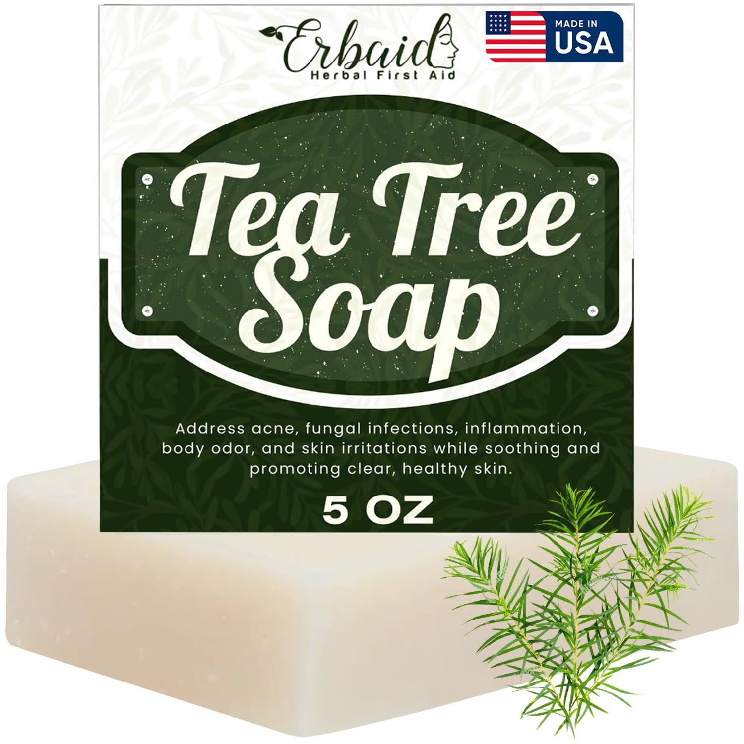 Tea Tree Soap - XEF1 Natural Defense Tea Tree Oil for Face & Body ...