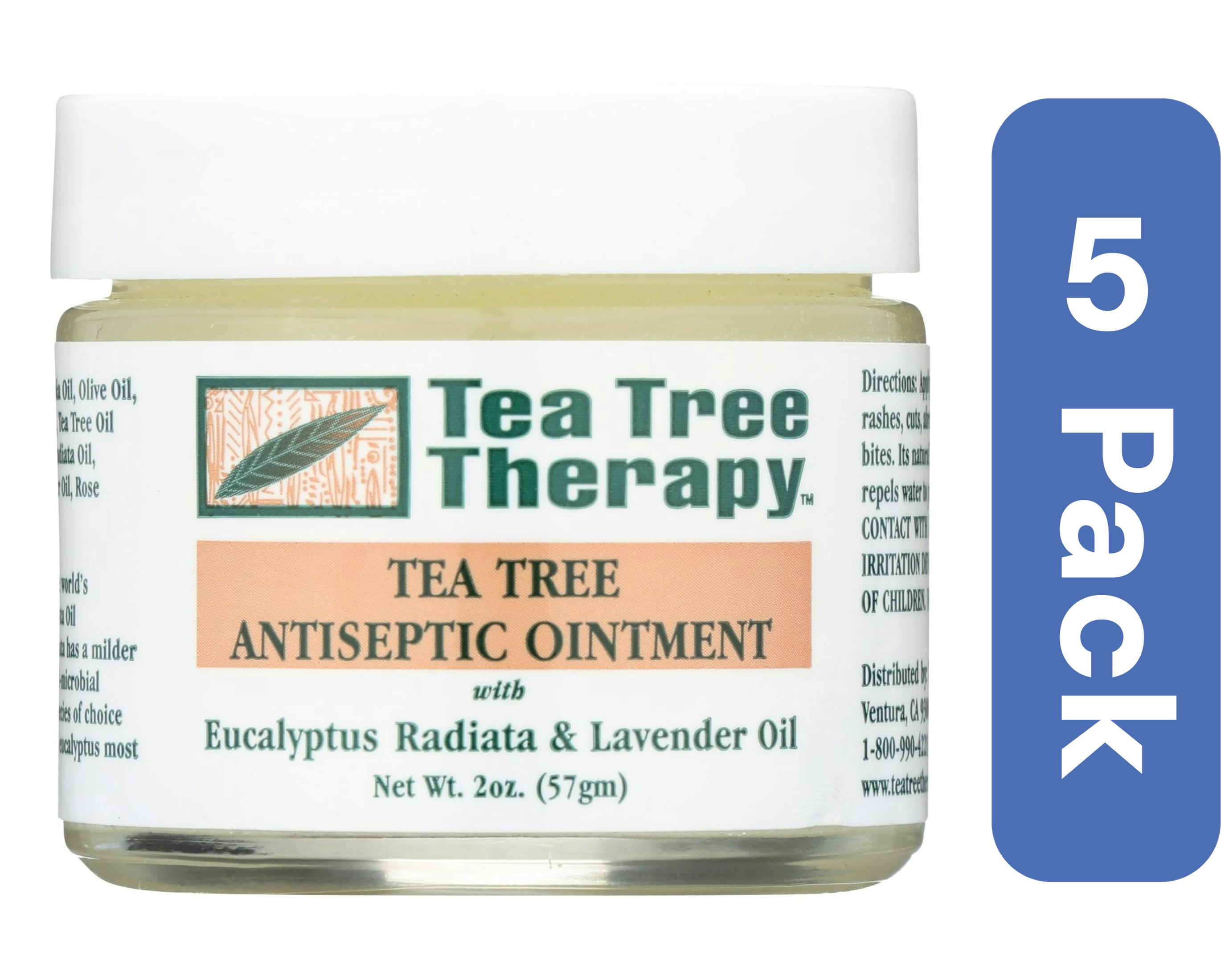 Tea Tree Therapy Antiseptic Ointment 2 oz (Pack of 5) - Walmart.com