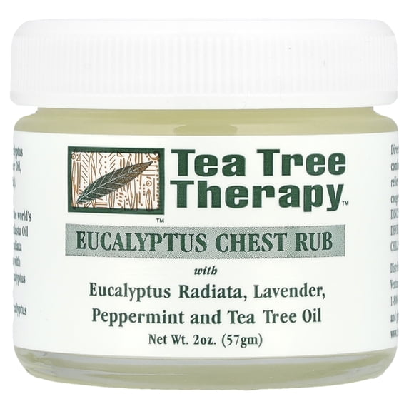 Tea Tree Therapy Eucalyptus Chest Rub, 2 Oz, Eucalyptus Australiana ...