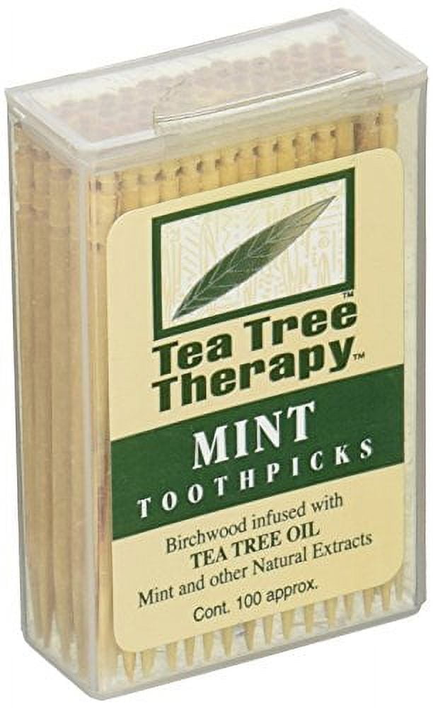 Tea Tree Therapy Mint Toothpicks 100 Ct (Pack of 1) - Walmart.com