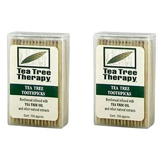 Tea Tree Therapy - .. Tea Tree & Menthol .. Toothpicks (100 Count) (2 ...