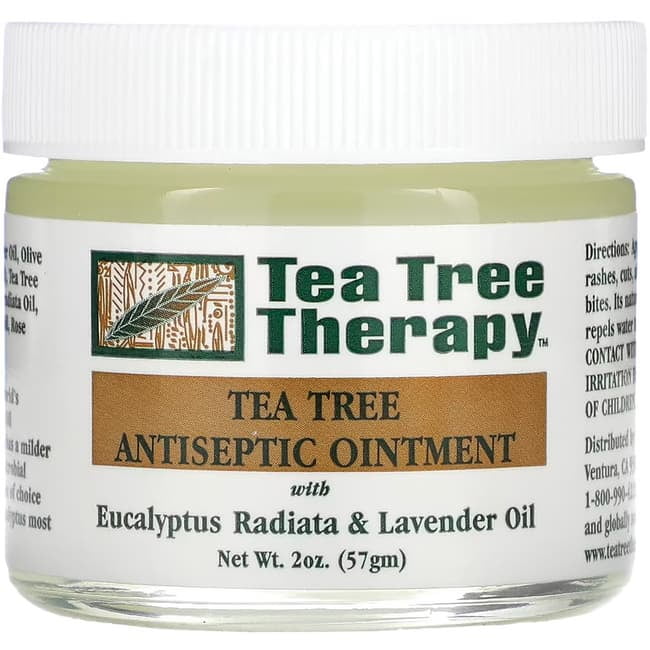 Tea Tree Therapy Antiseptic Ointment with Eucalyptus and Lavender Oil ...