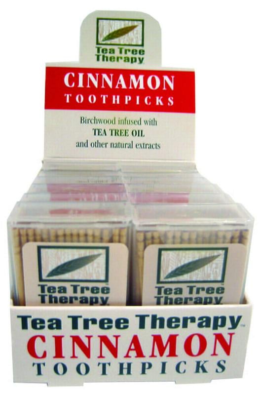 Tea Tree Therapy Toothpicks Cinnamon, 100 Count 12 pack - Walmart.com
