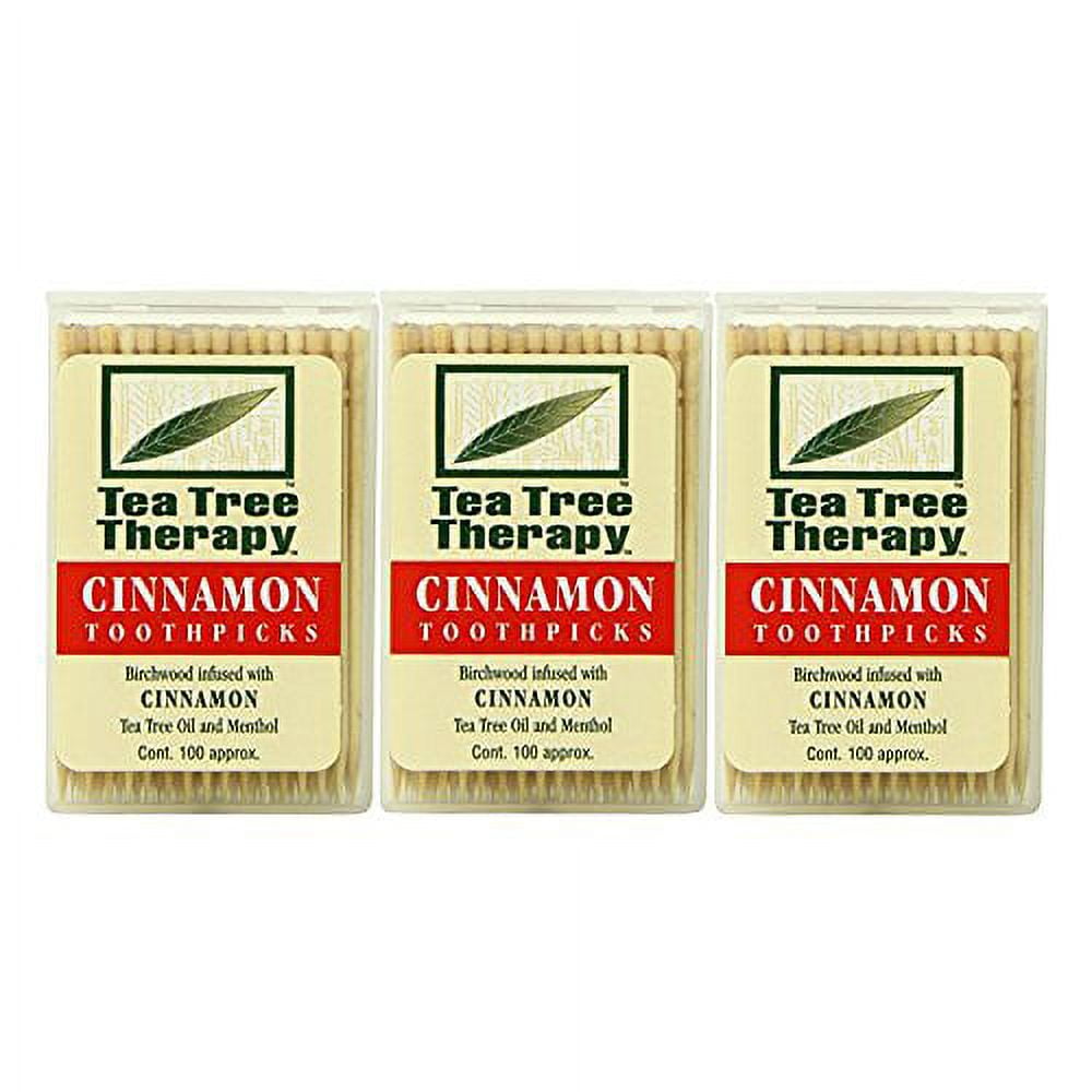Tea Tree Therapy Toothpicks, Cinnamon, 100 Count (3-Pack) - Walmart.com