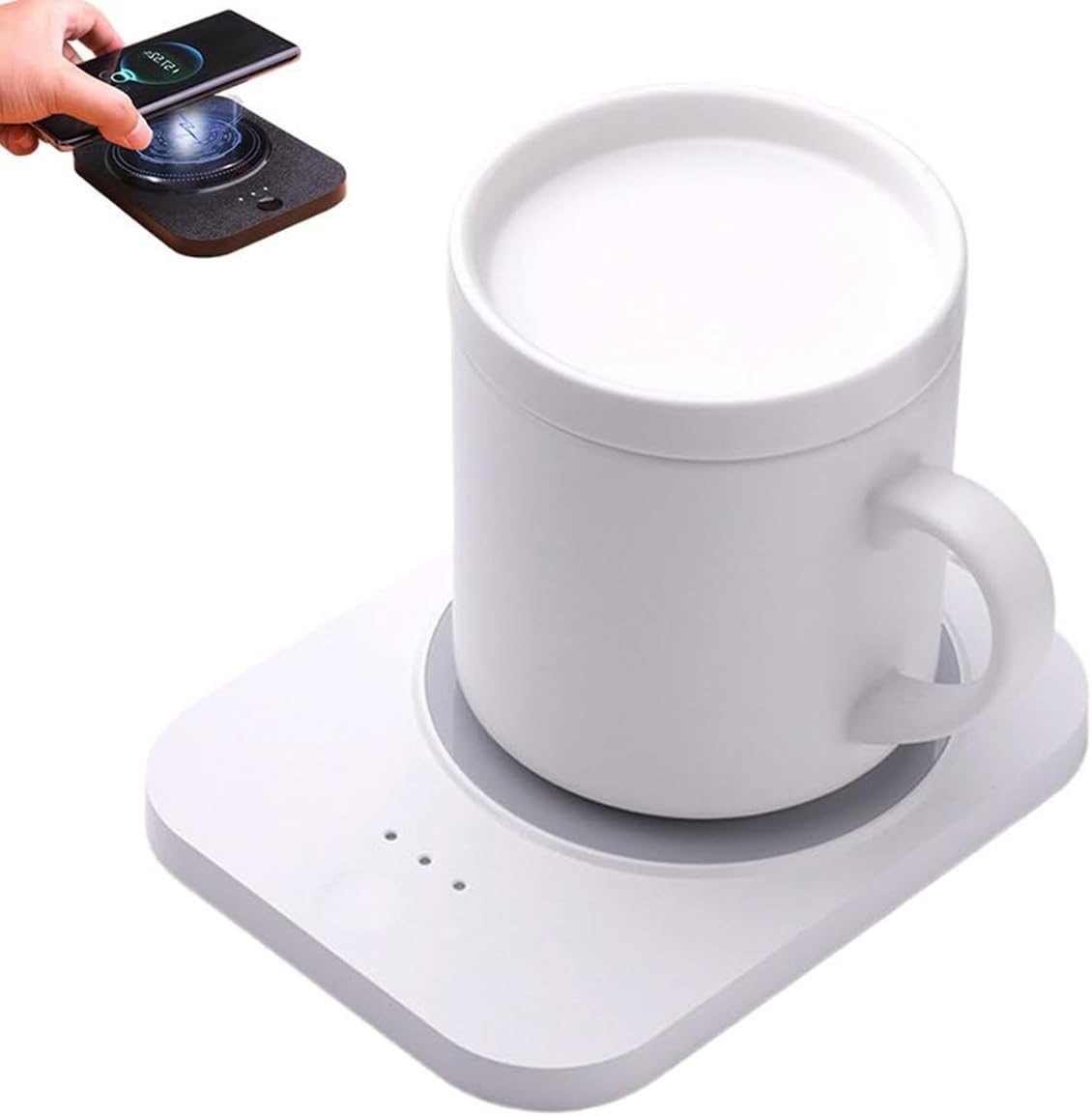 Tea Warmer Set, Smart Heated Mug Kit 2.0 with Wireless Charger, Mug ...