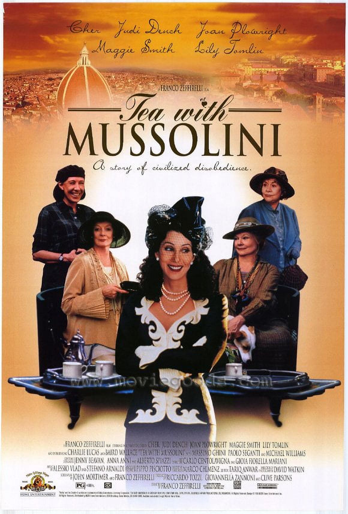 Tea With Mussolini - movie POSTER (Style A) (27" x 40") (1999 ...