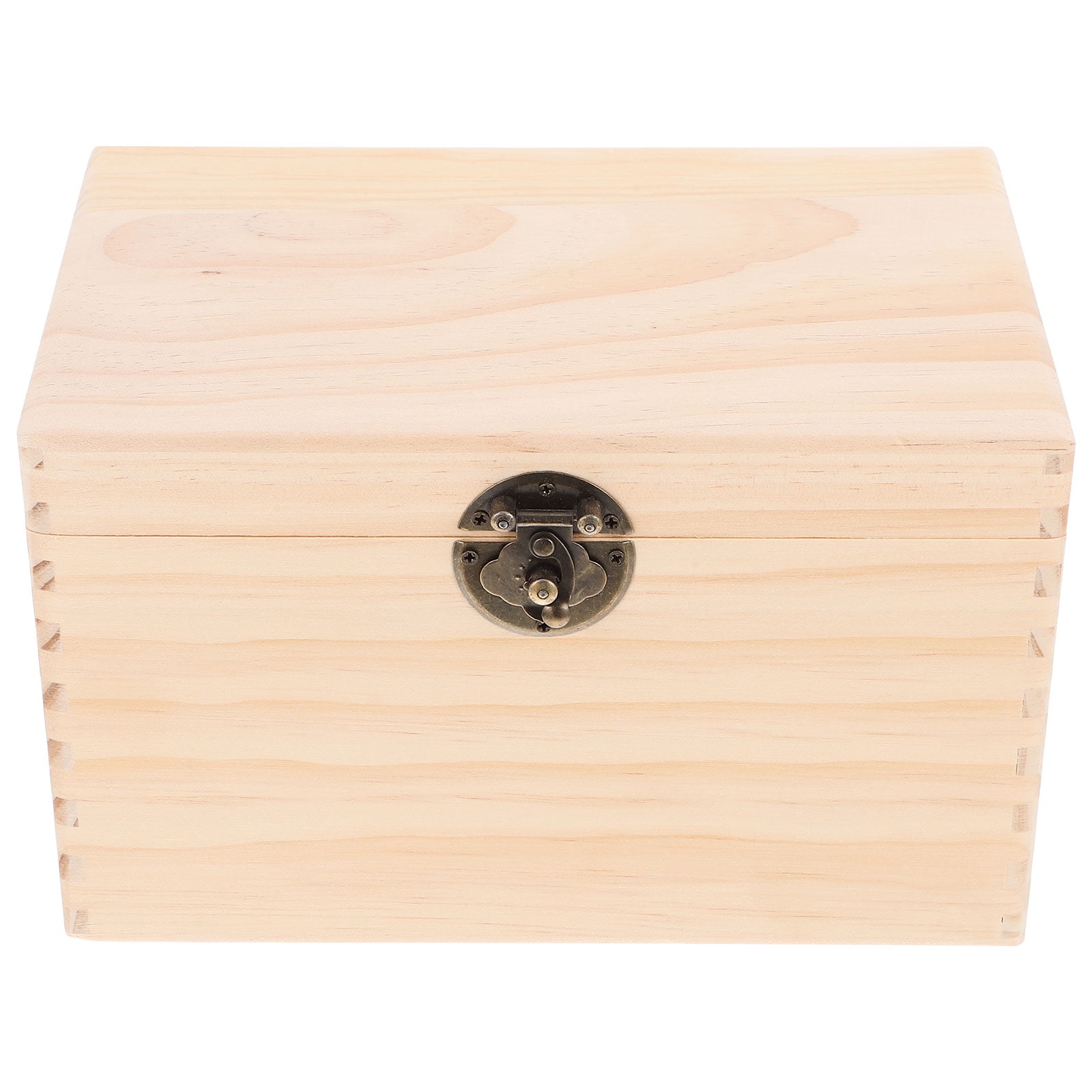 WHAMVOX Tea Leaves Storage Box Pine Wood 1Pack 9.3x6.4x5.6in - Walmart.com