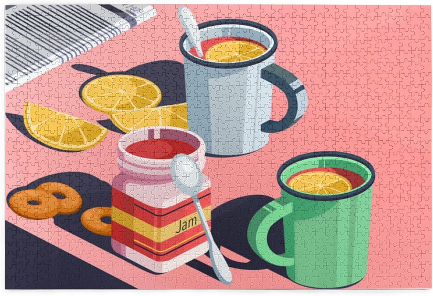 Tea Wooden Puzzle for Adults 1000 Piece Jigsaw Puzzles Fun ...