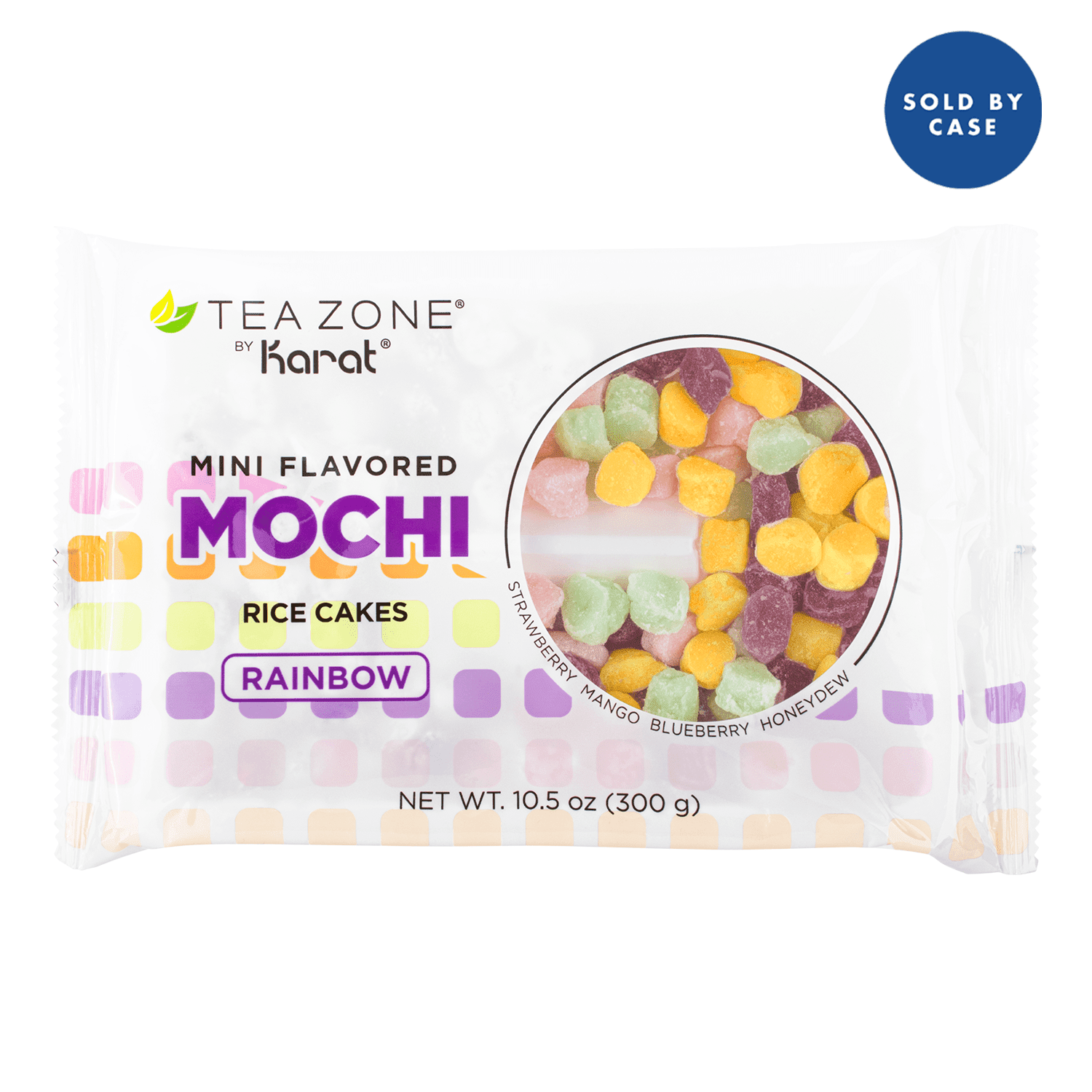 Tea Zone Rainbow Mini Mochi, Soft Chewy Multicolored Snacks, 10.6 oz ...