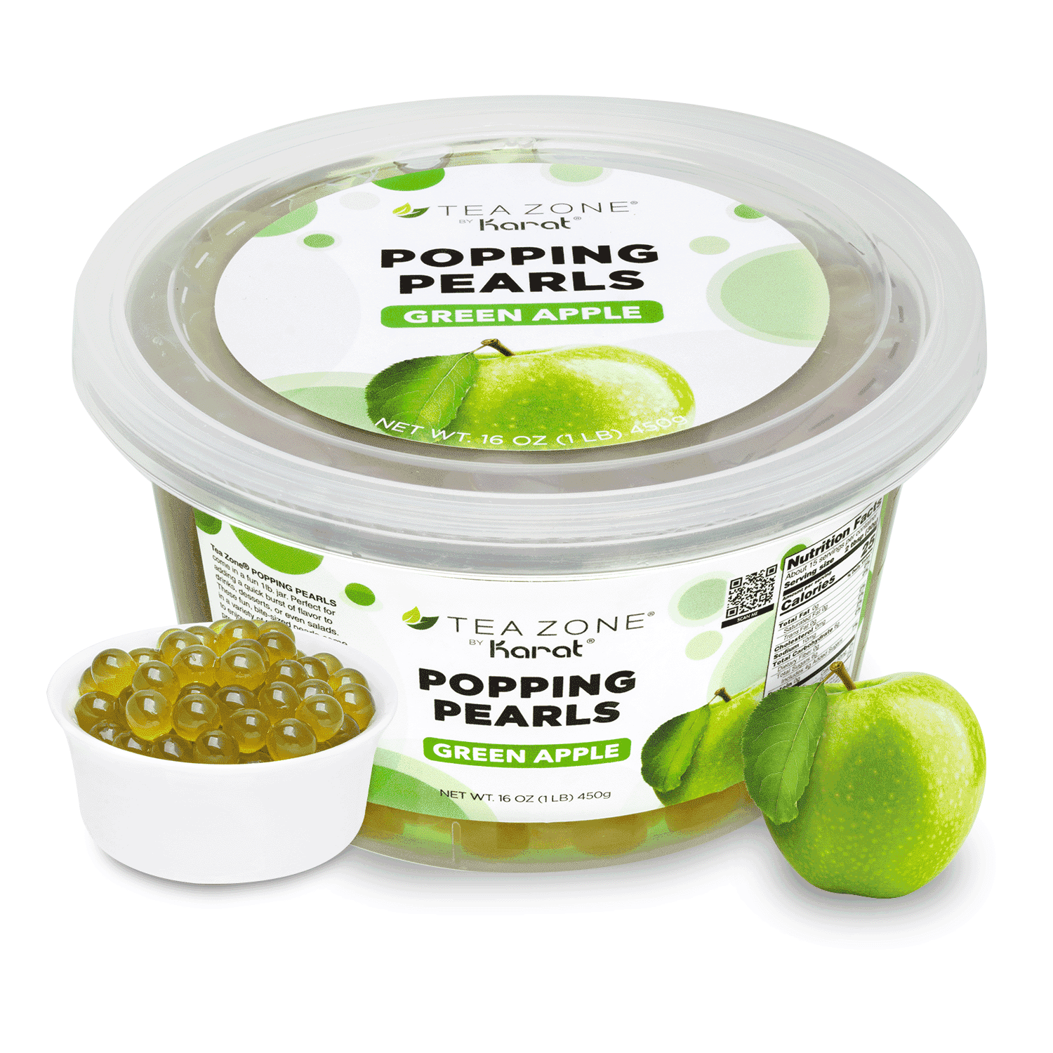 Tea Zone, Green Apple Popping Pearls, 1 lbs, Ready to Serve - Walmart.com