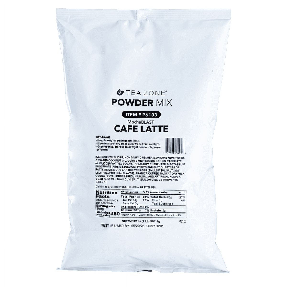 Tea Zone MochaBLAST Cafe Latte Powder (2 lbs) - Walmart.com